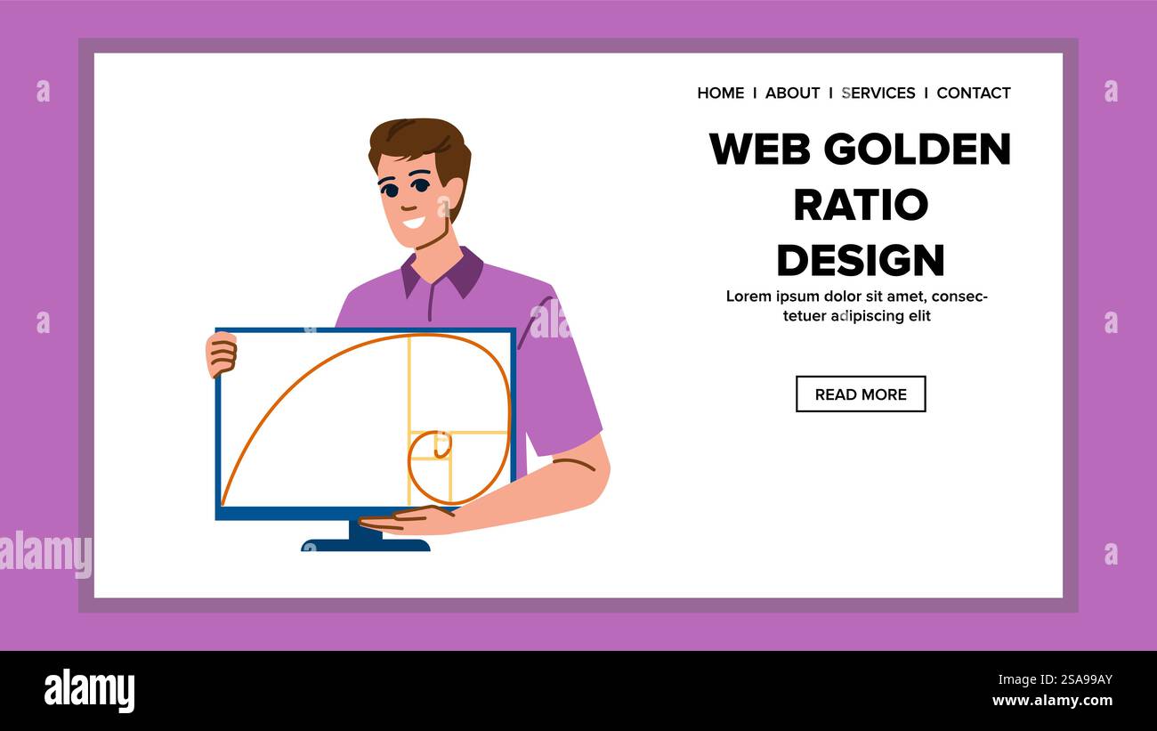 balance web golden ratio design vector. harmony aesthetics, proportion ...