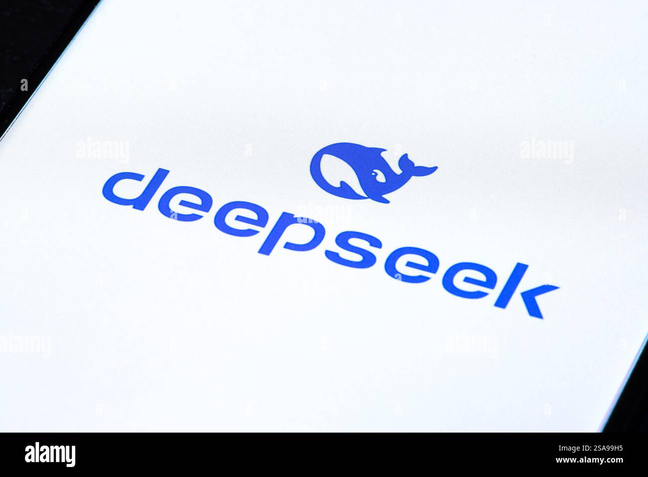 Deepseek Ai Logo Or App Displayed On Smartphone Chinese Artificial Intelligence Company That