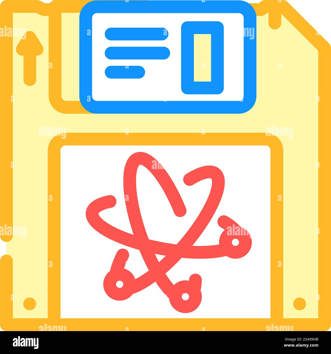 memory quantum technology color icon vector. memory quantum technology ...