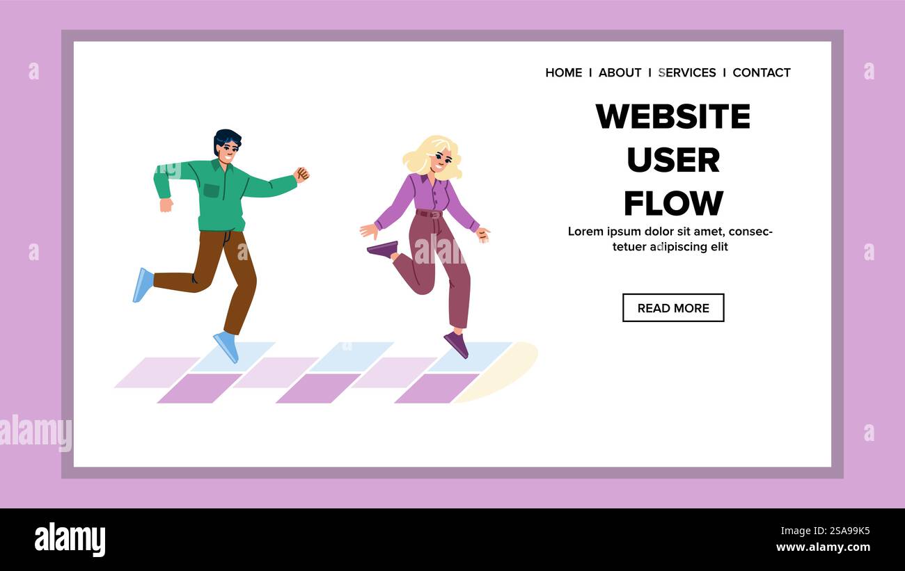 conversion website user flow vector. funnel engagement, usability ...