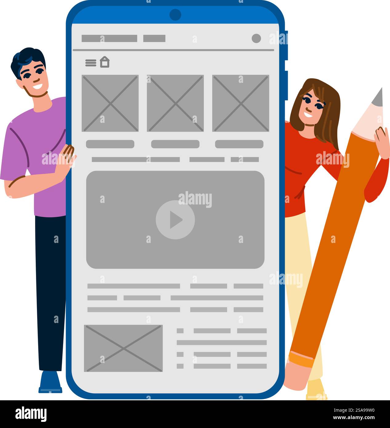 interface wireframe website vector. user experience, navigation ...