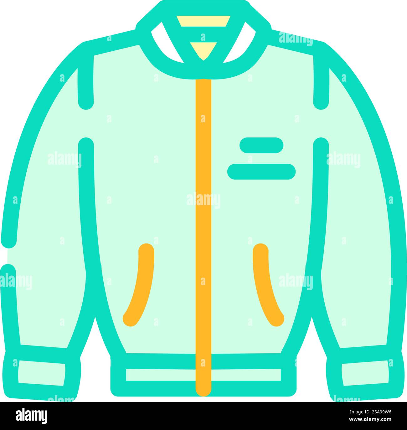 bomber jacket streetwear cloth fashion color icon vector. bomber jacket ...