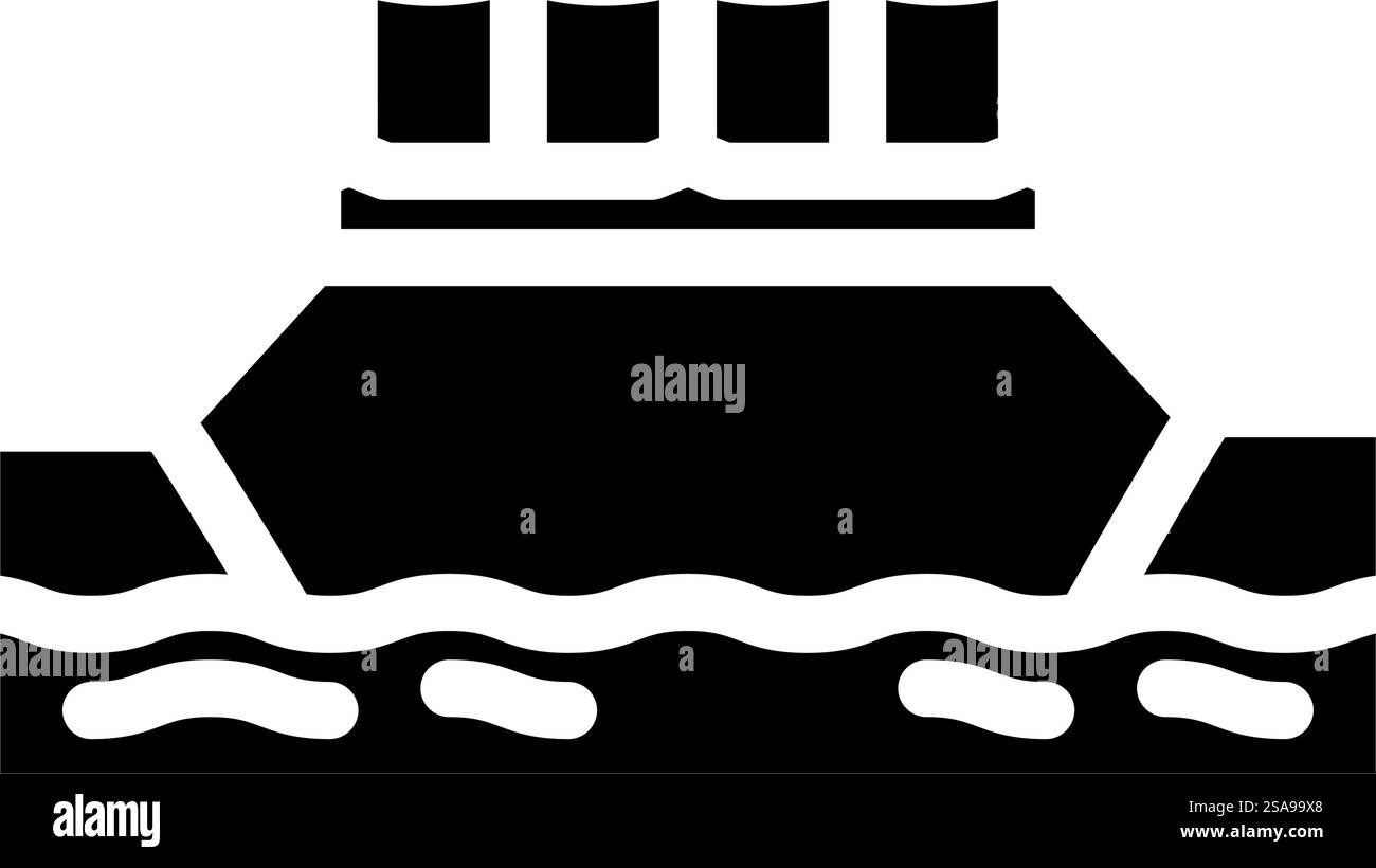 footbridge bridge glyph icon vector. footbridge bridge sign. isolated ...