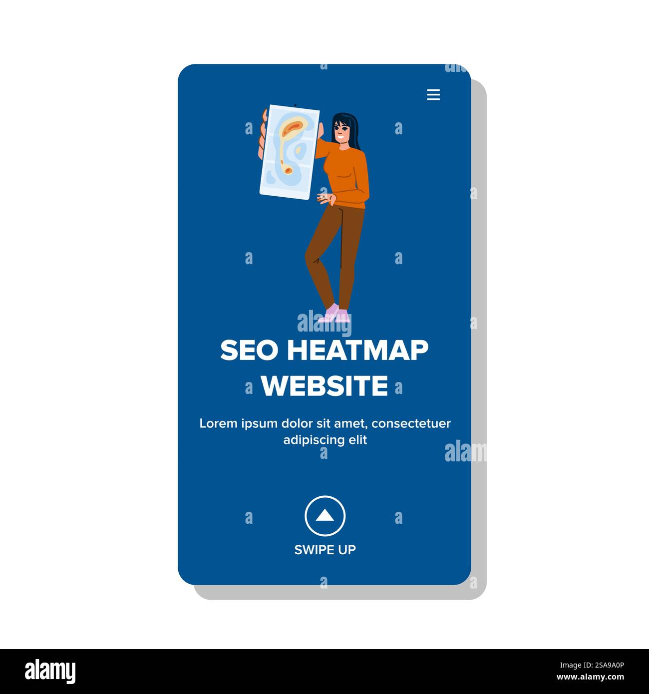 keywords seo heatmap website vector. ranking strategy, user experience ... keywords seo heatmap website vector. ranking strategy, user experience ...