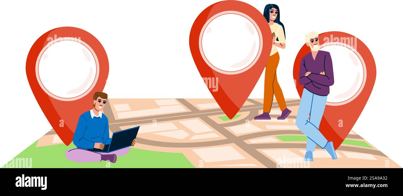 results local pack vector. business listing, map optimization, seo ...