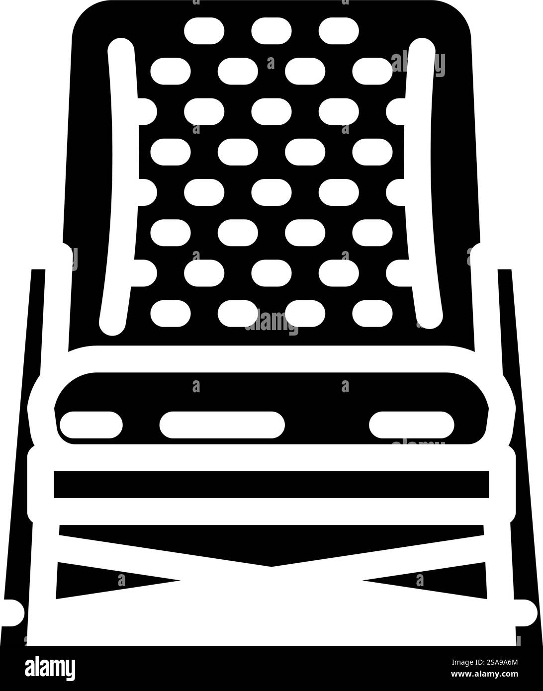 patio chair outdoor furniture glyph icon vector. patio chair outdoor ...