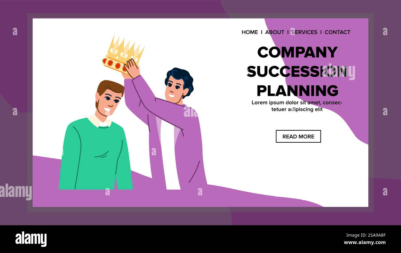 strategy company succession planning vector. future development, growth ...