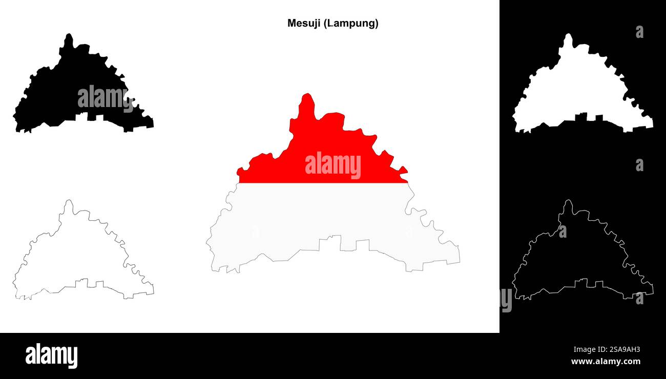 Blank mesuji map hi-res stock photography and images - Alamy