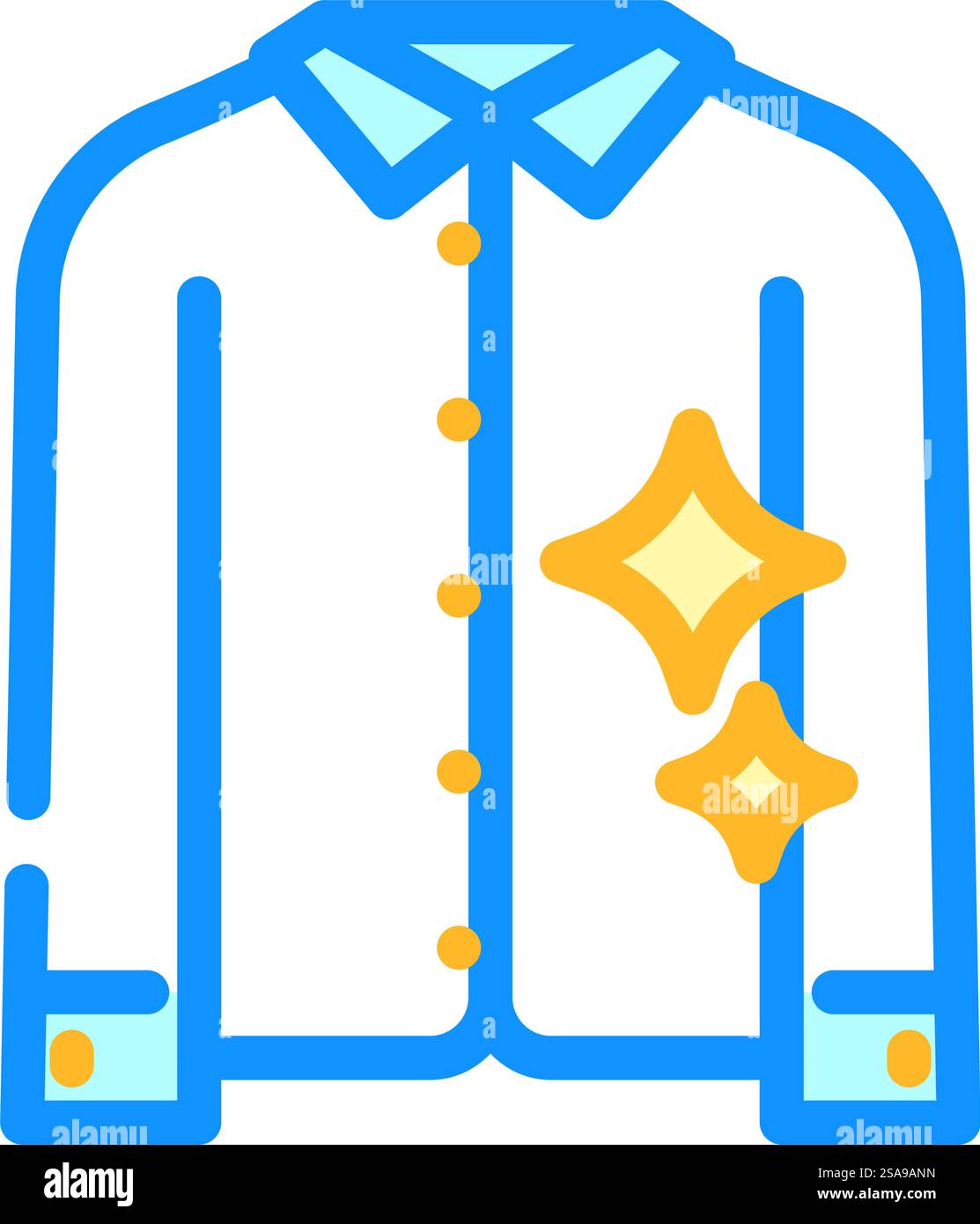 starching cloth color icon vector. starching cloth sign. isolated ...