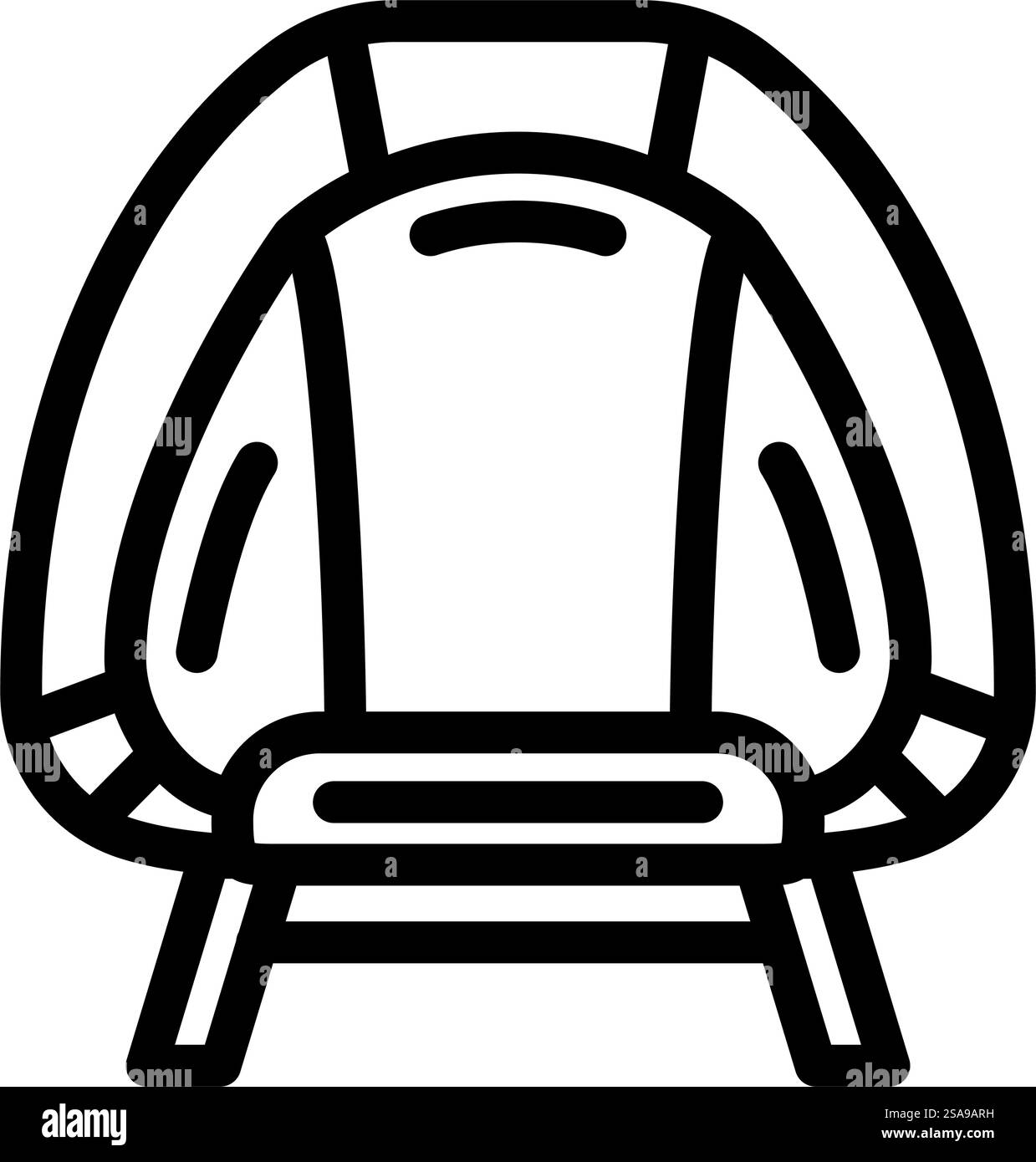 Outdoor rattan black chair Stock Vector Images - Alamy