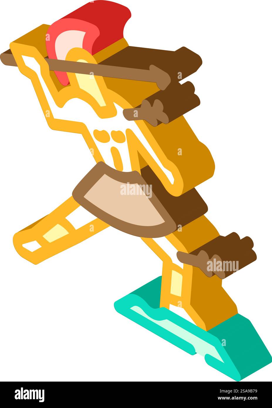 warior spartan roman greek isometric icon vector. warior spartan roman ...