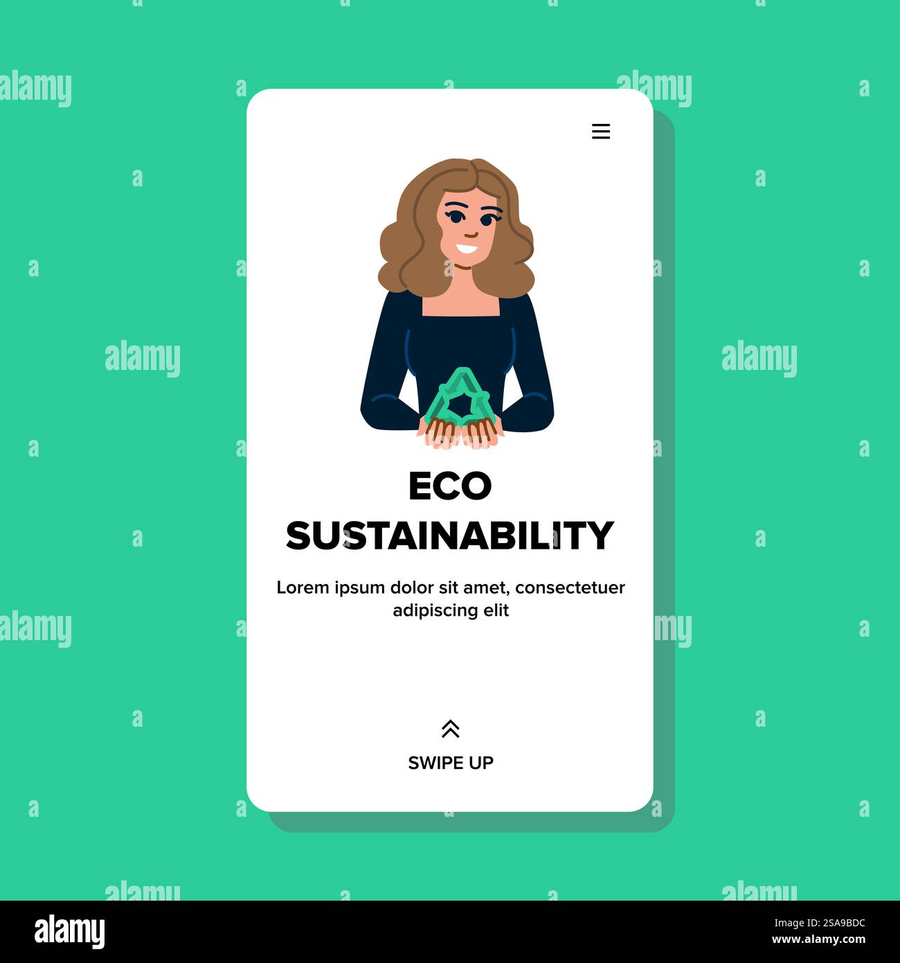 green eco sustainability vector. organic recycle, energy conservation ...