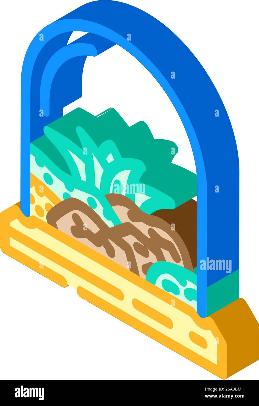terrarium urban gardening isometric icon vector. terrarium urban ...