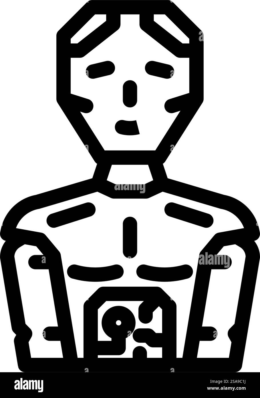 robotics tech enthusiast line icon vector. robotics tech enthusiast ...