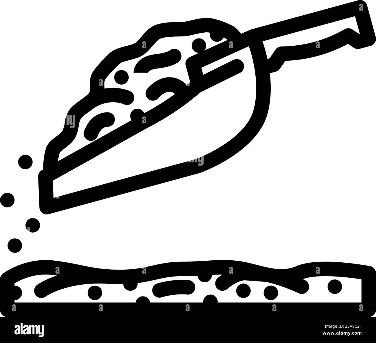 soil urban gardening line icon vector. soil urban gardening sign ...