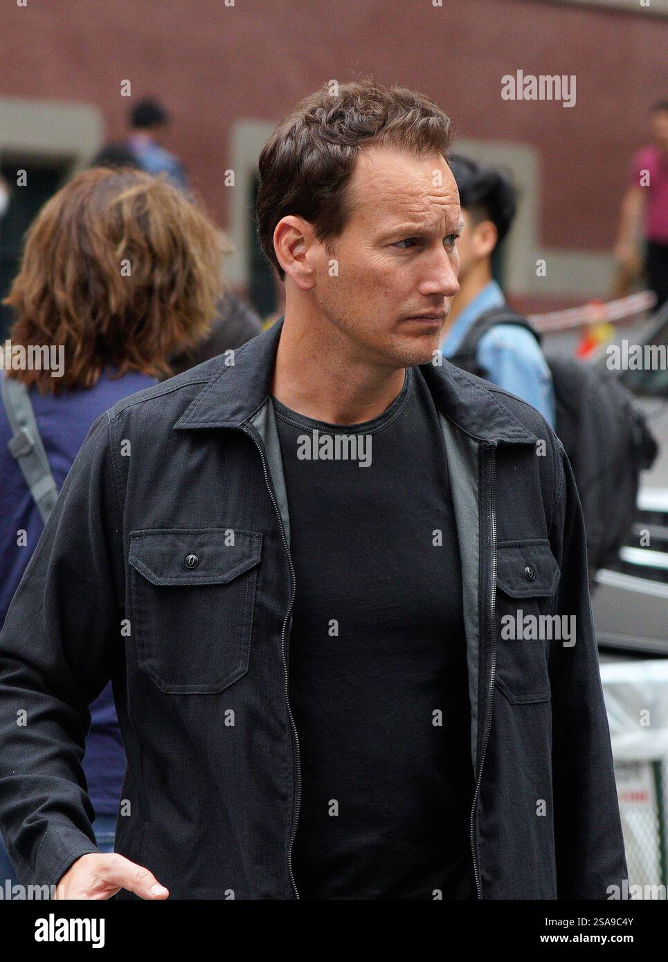 Actor Patrick Wilson, his wife Dagmara Domińczyk and their children ...