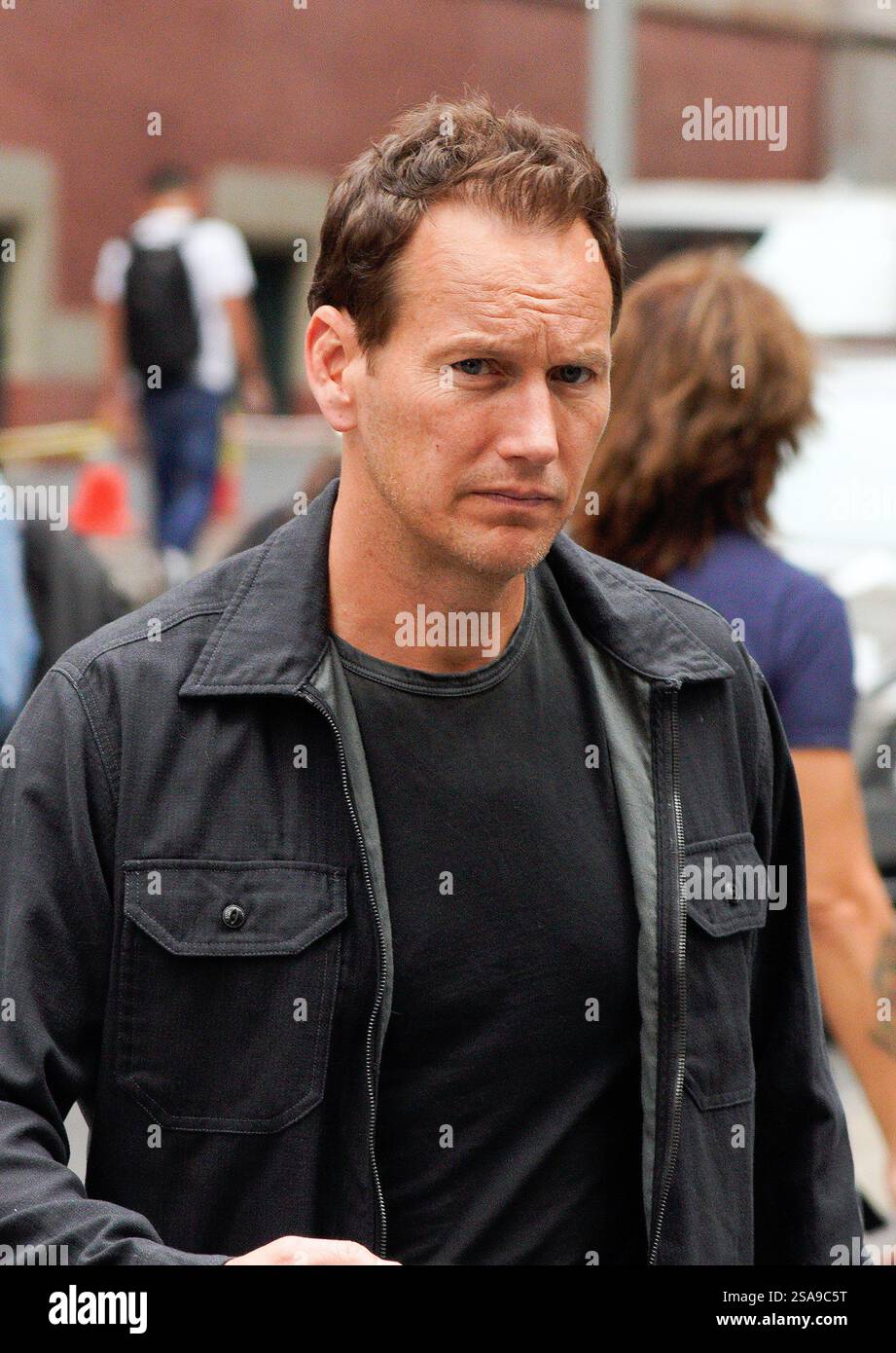 Actor Patrick Wilson, his wife Dagmara Domińczyk and their children ...