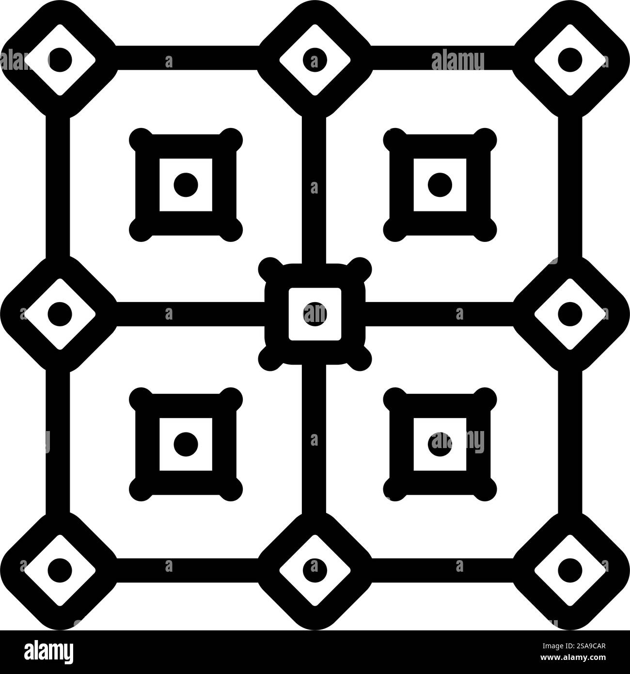 error correction quantum technology line icon vector. error correction ...