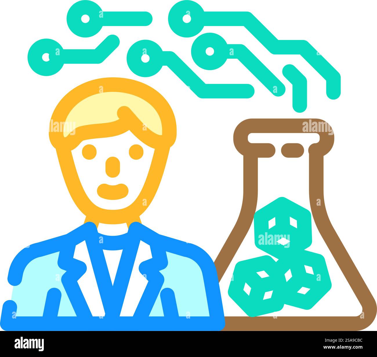 cyber explorer tech enthusiast color icon vector. cyber explorer tech ...