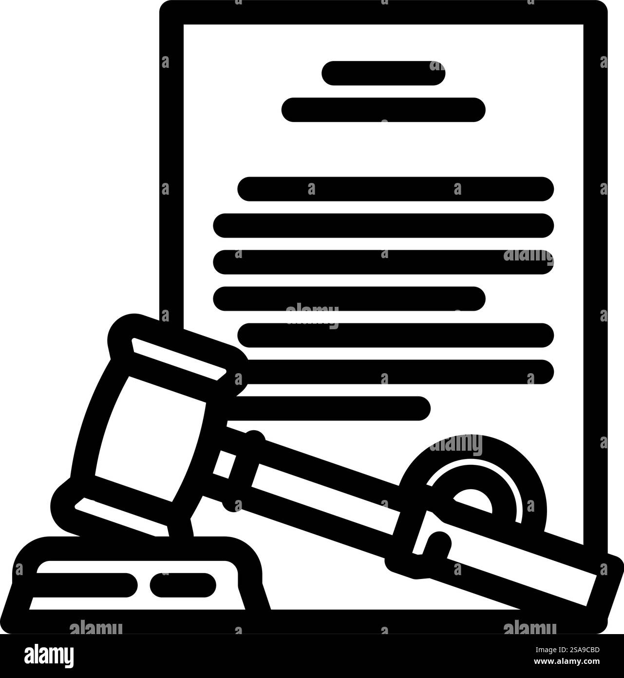 legal documentation business process line icon vector. legal ...