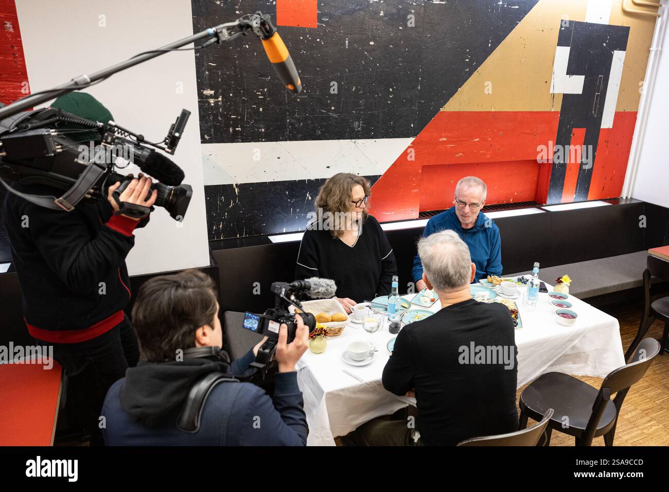 Berlin, Germany. 29th Jan, 2025. Stefanie and Christoph Siegmann (l-r ...