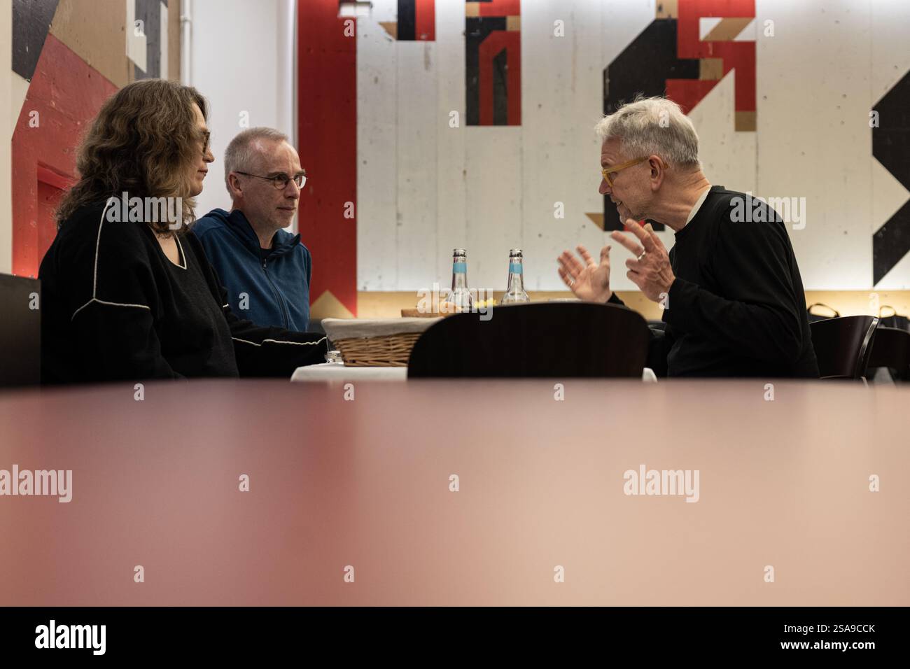 29 January 2025, Berlin: Stefanie and Christoph Siegmann (l-r) and ...