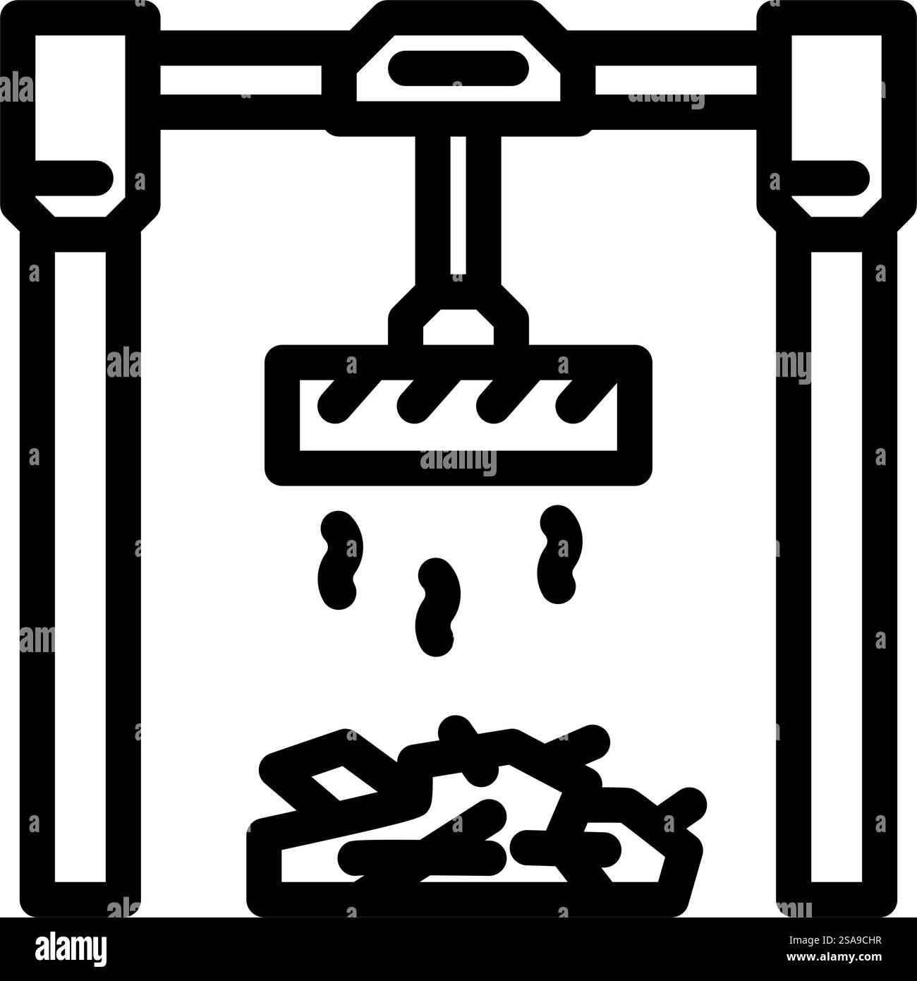 paper recycling waste sorting line icon vector. paper recycling waste ...