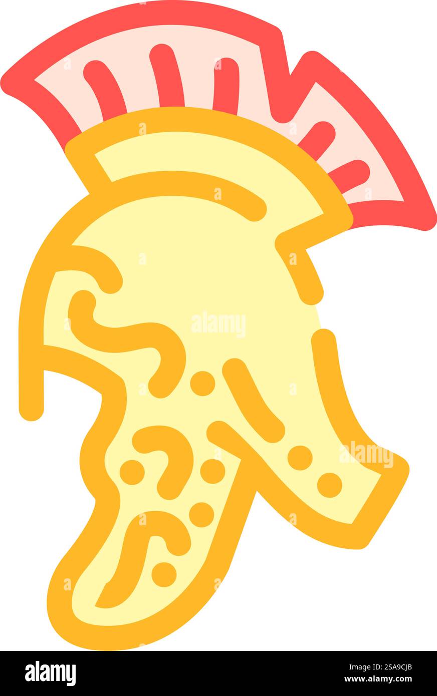 helmet sparta warrior color icon vector. helmet sparta warrior sign ...