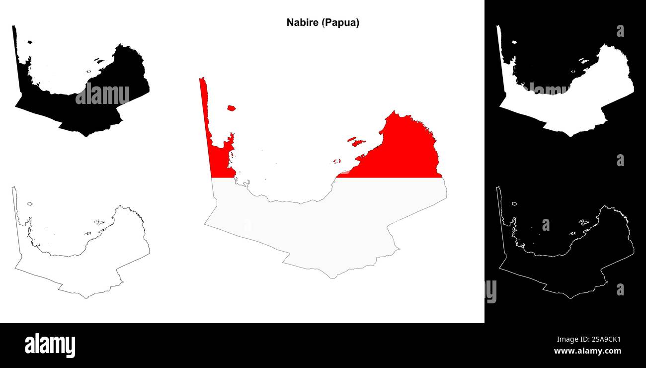 Blank nabire map hi-res stock photography and images - Alamy