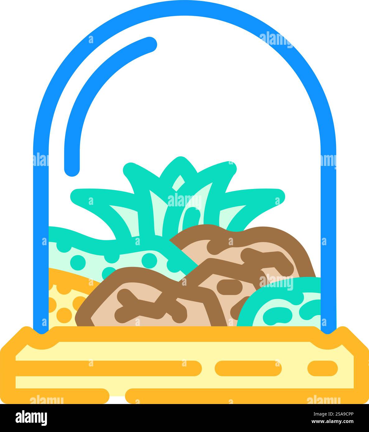terrarium urban gardening color icon vector. terrarium urban gardening ...