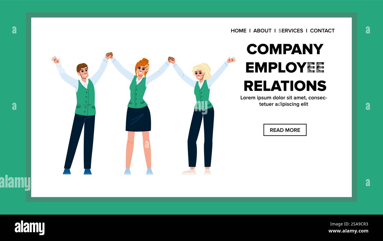 trust company employee relations vector. respect teamwork ...