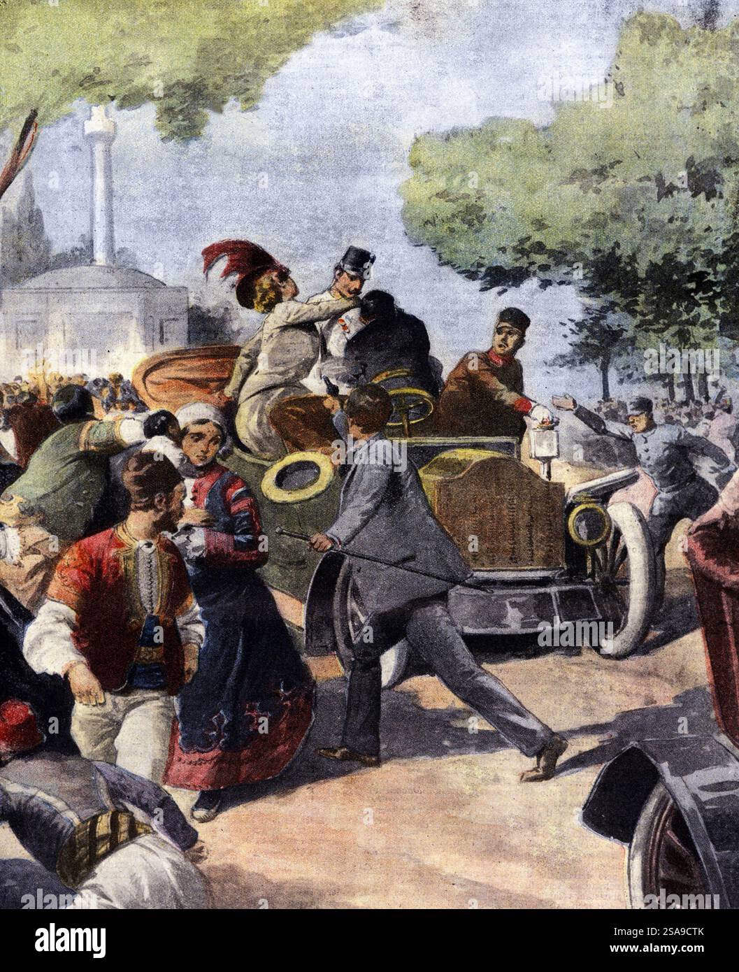 Assassination of Franz Ferdinand, 1863-1914 Archduke of Austria, and ...