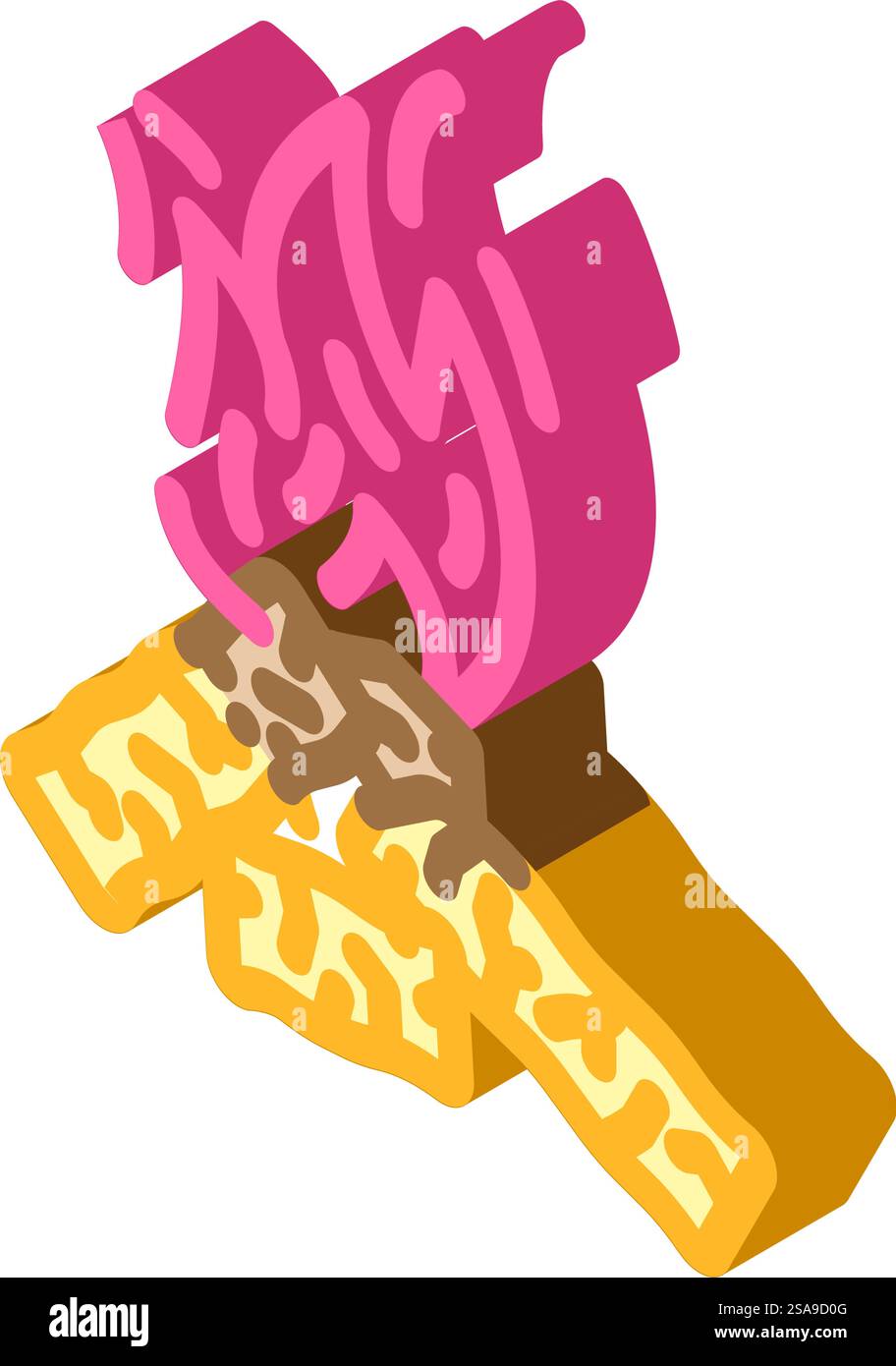 energy wood pellets isometric icon vector. energy wood pellets sign ...