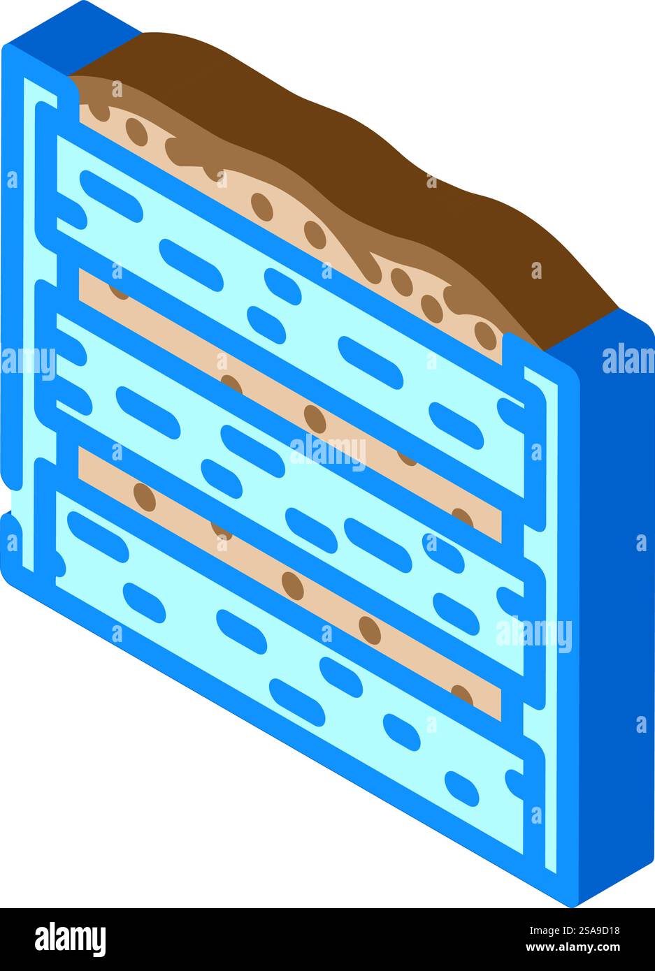 composting waste sorting isometric icon vector. composting waste ...