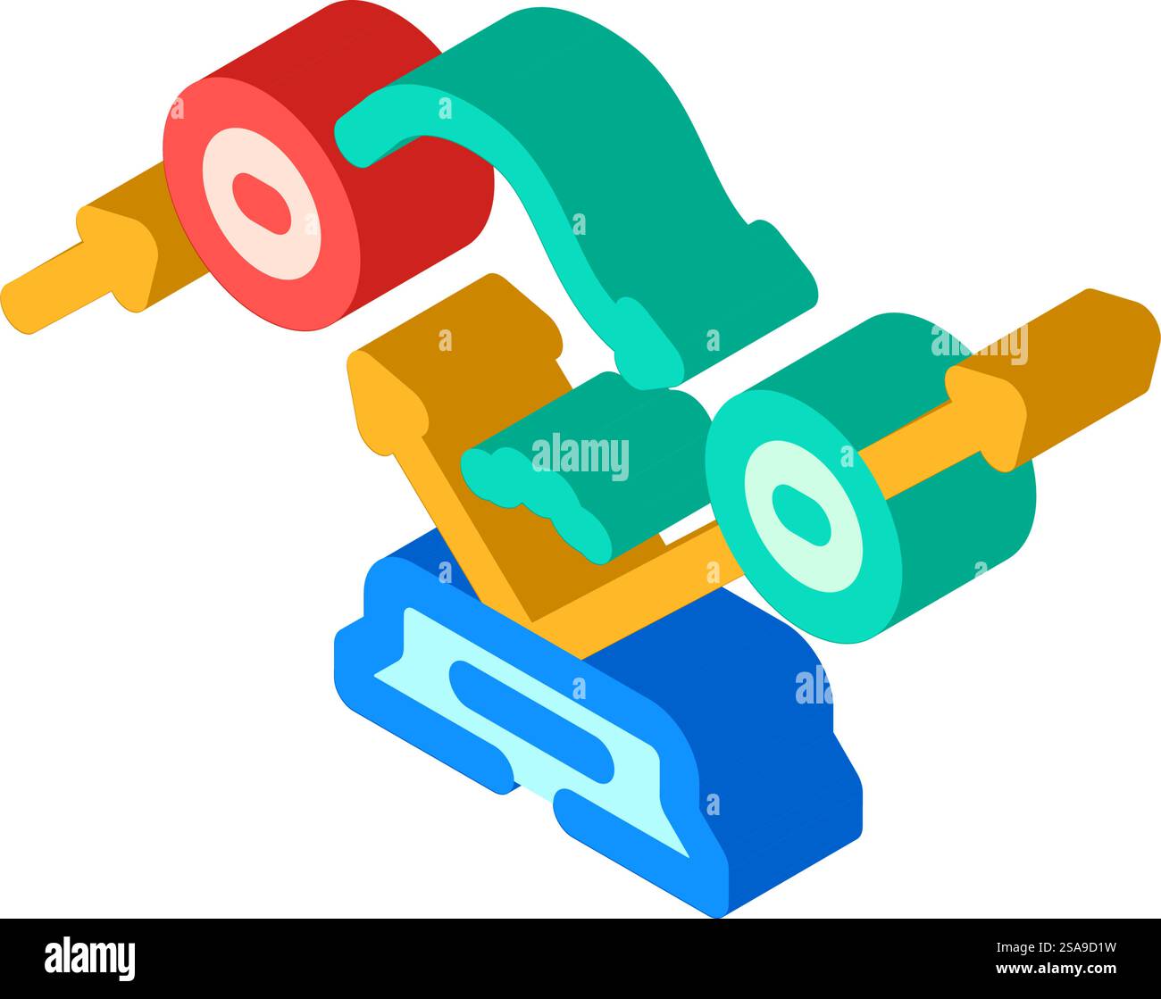 teleportation quantum technology isometric icon vector. teleportation quantum technology sign ...