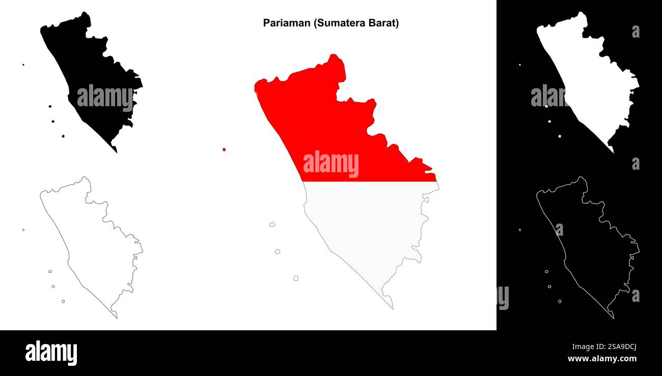 Pariaman blank outline map set Stock Vector Image & Art - Alamy