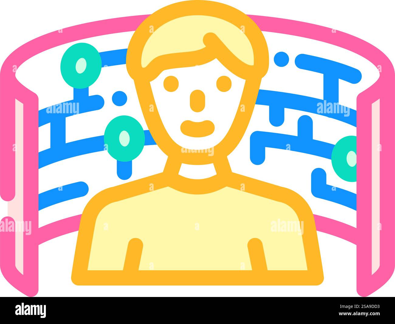 digital explorer tech enthusiast color icon vector. digital explorer ...