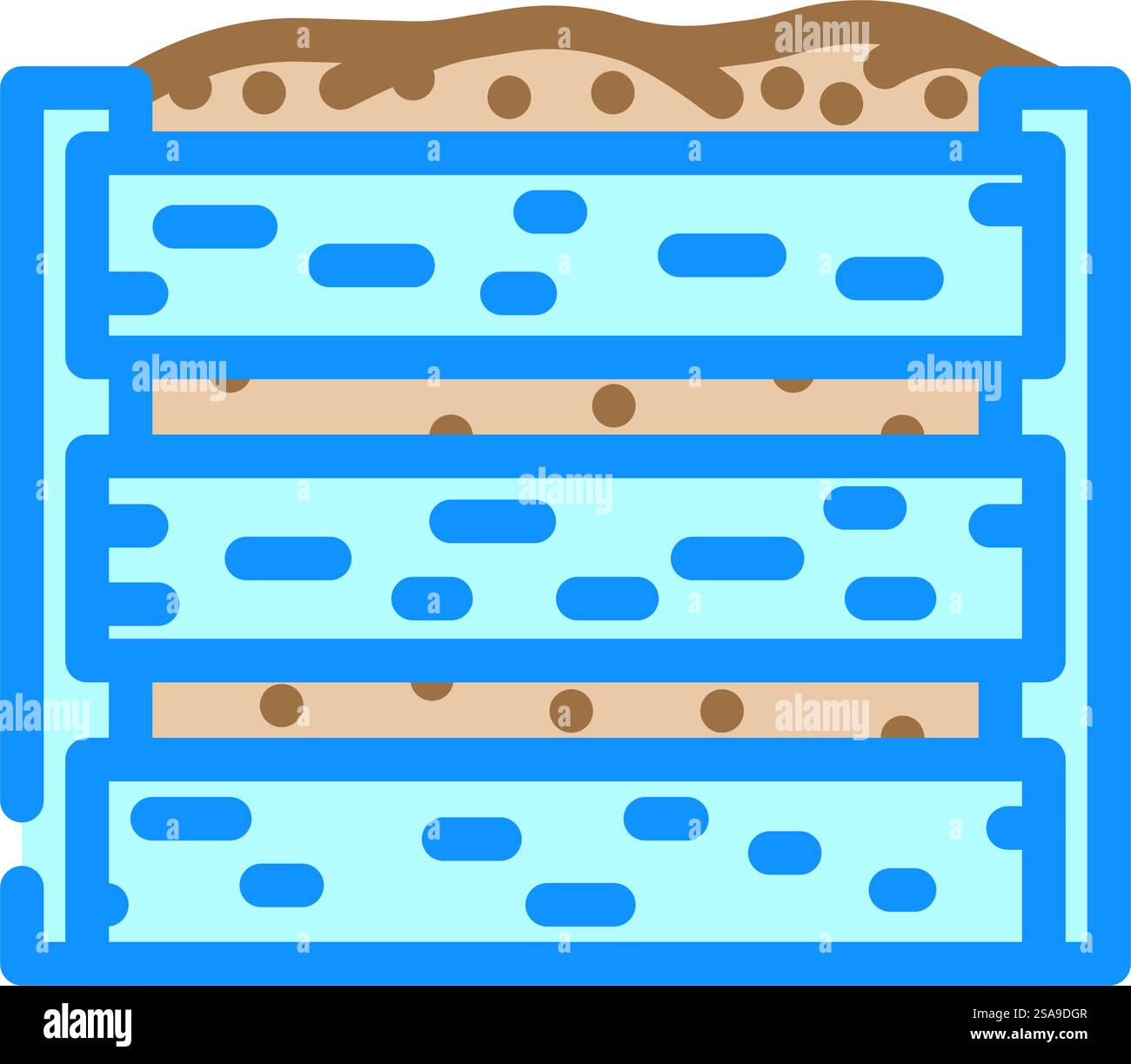 composting waste sorting color icon vector. composting waste sorting ...