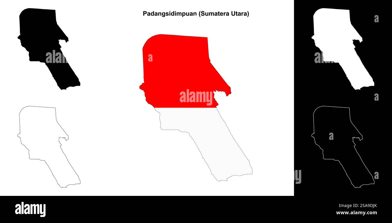 Padangsidimpuan eps map hi-res stock photography and images - Alamy