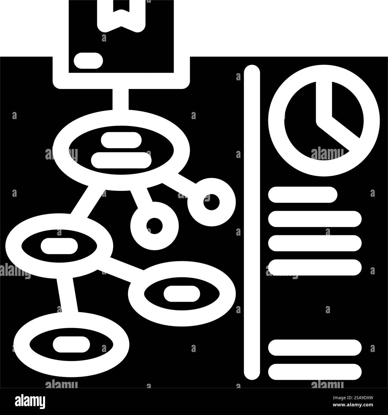 use case analysis glyph icon vector. use case analysis sign. isolated symbol illustration. use ...