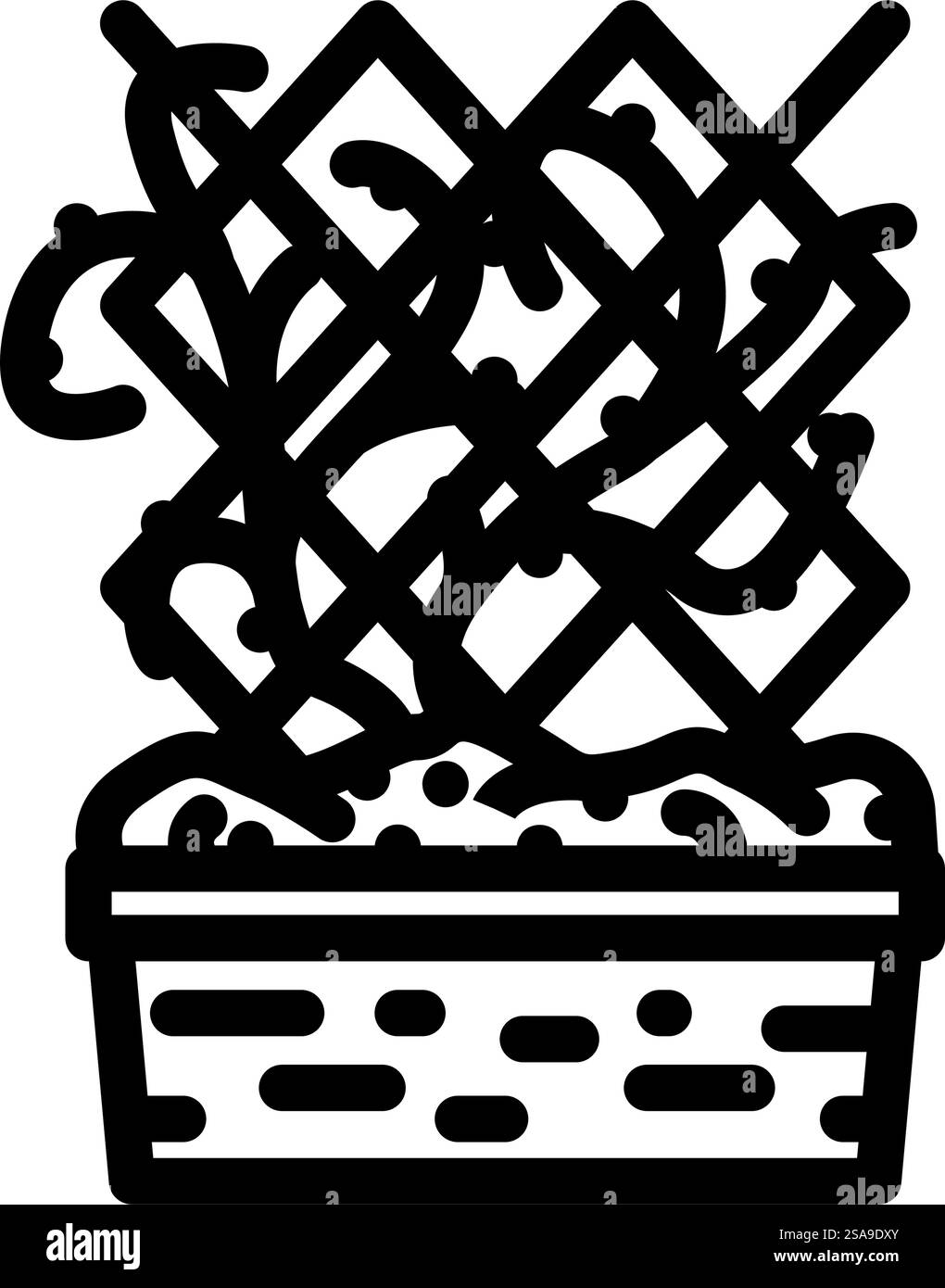 trellis urban gardening line icon vector. trellis urban gardening sign ...