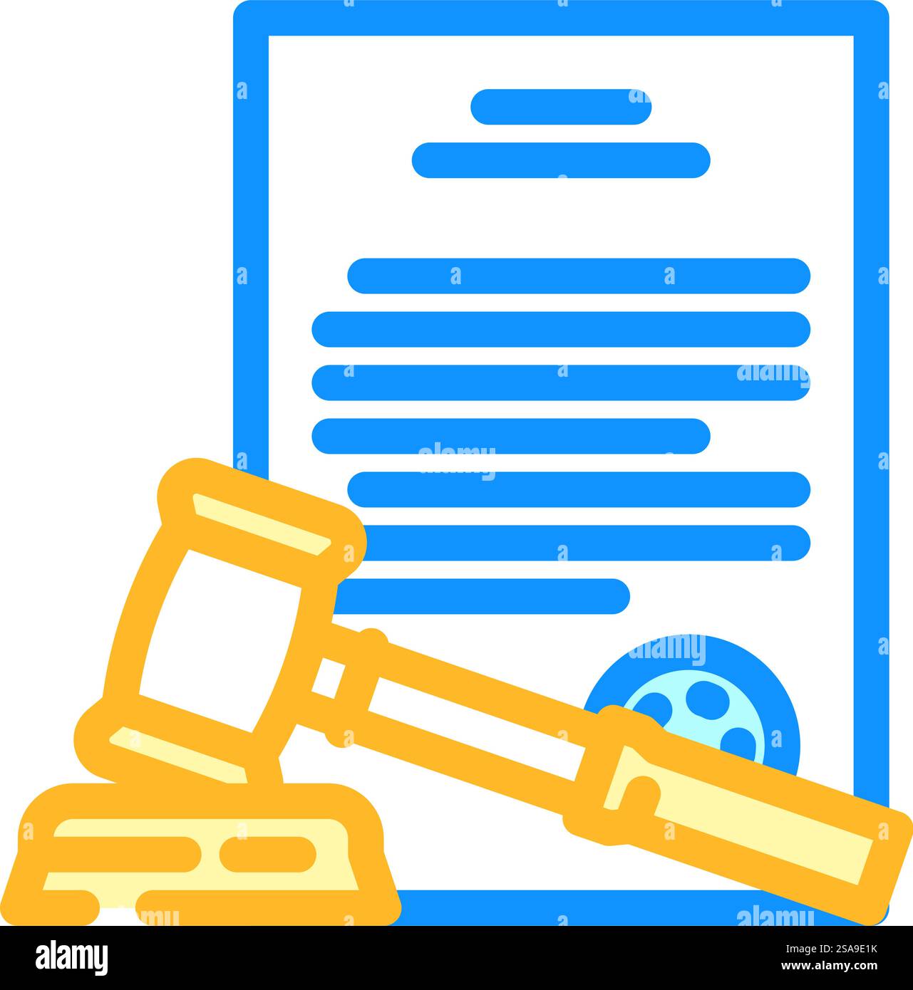 legal documentation business process color icon vector. legal ...