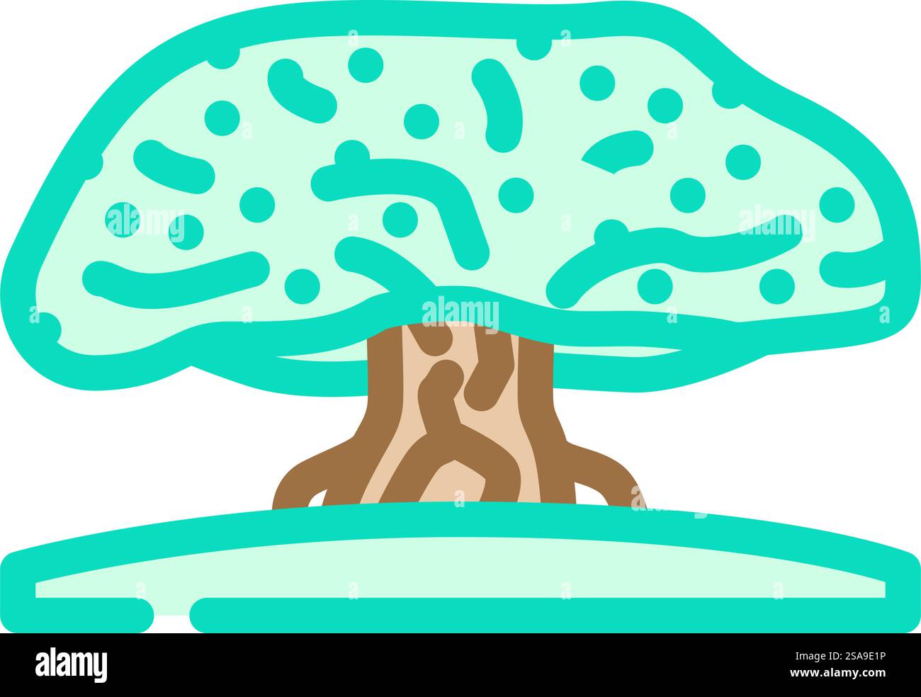 bodhi tree buddhism color icon vector. bodhi tree buddhism sign ...