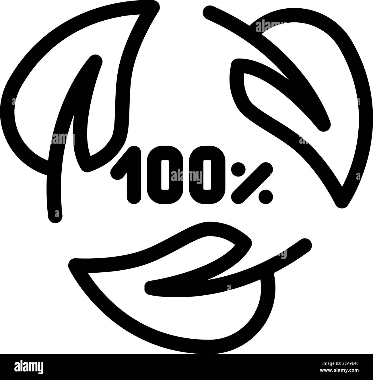 biodegradable waste sorting line icon vector. biodegradable waste ...