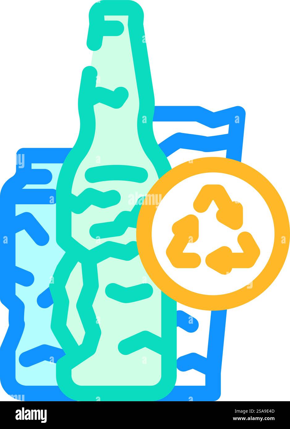 ewaste waste sorting color icon vector. ewaste waste sorting sign ...