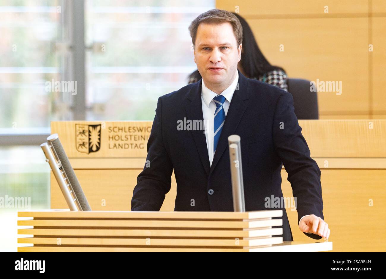 Kiel, Germany. 29th Jan, 2025. Christopher Vogt (FDP), chairman of his ...