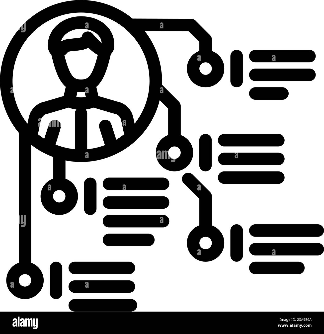 performance appraisal business process line icon vector. performance ...