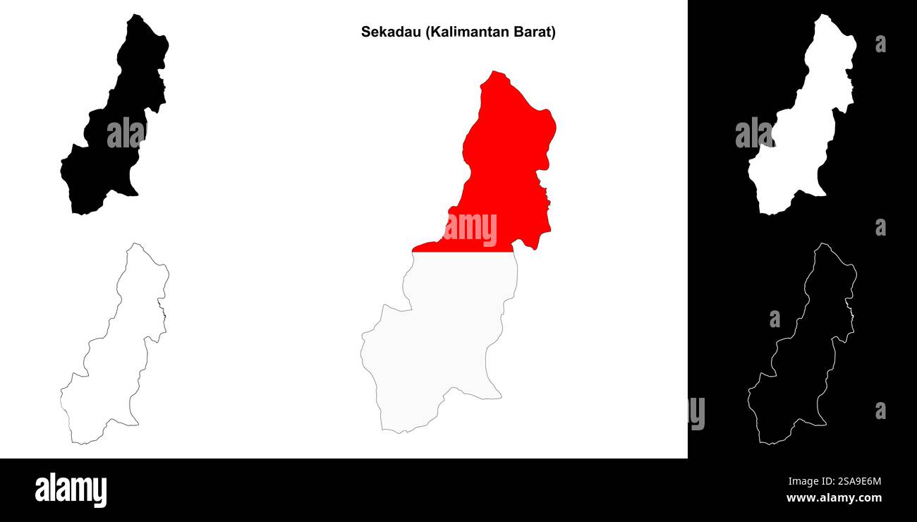 Map of sekadau hi-res stock photography and images - Alamy