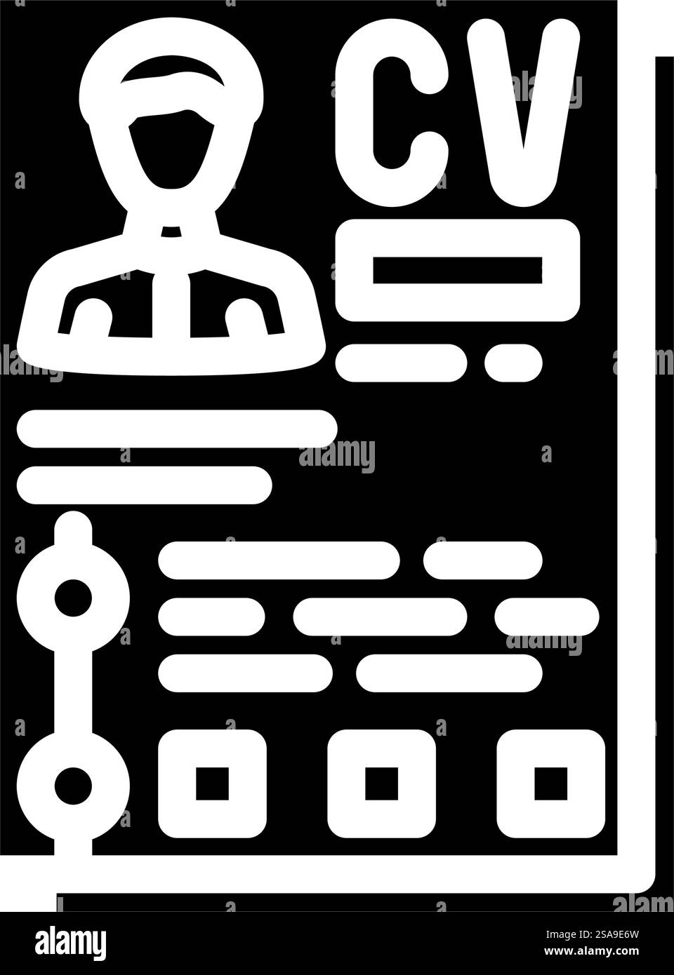 employee recruitment business process glyph icon vector. employee ...