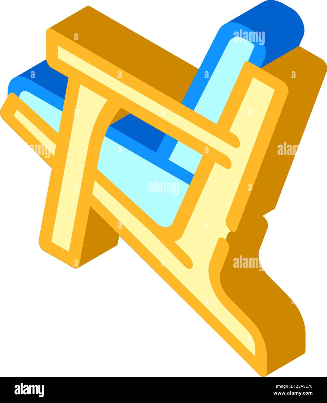 adirondack chair outdoor furniture isometric icon vector. adirondack ...